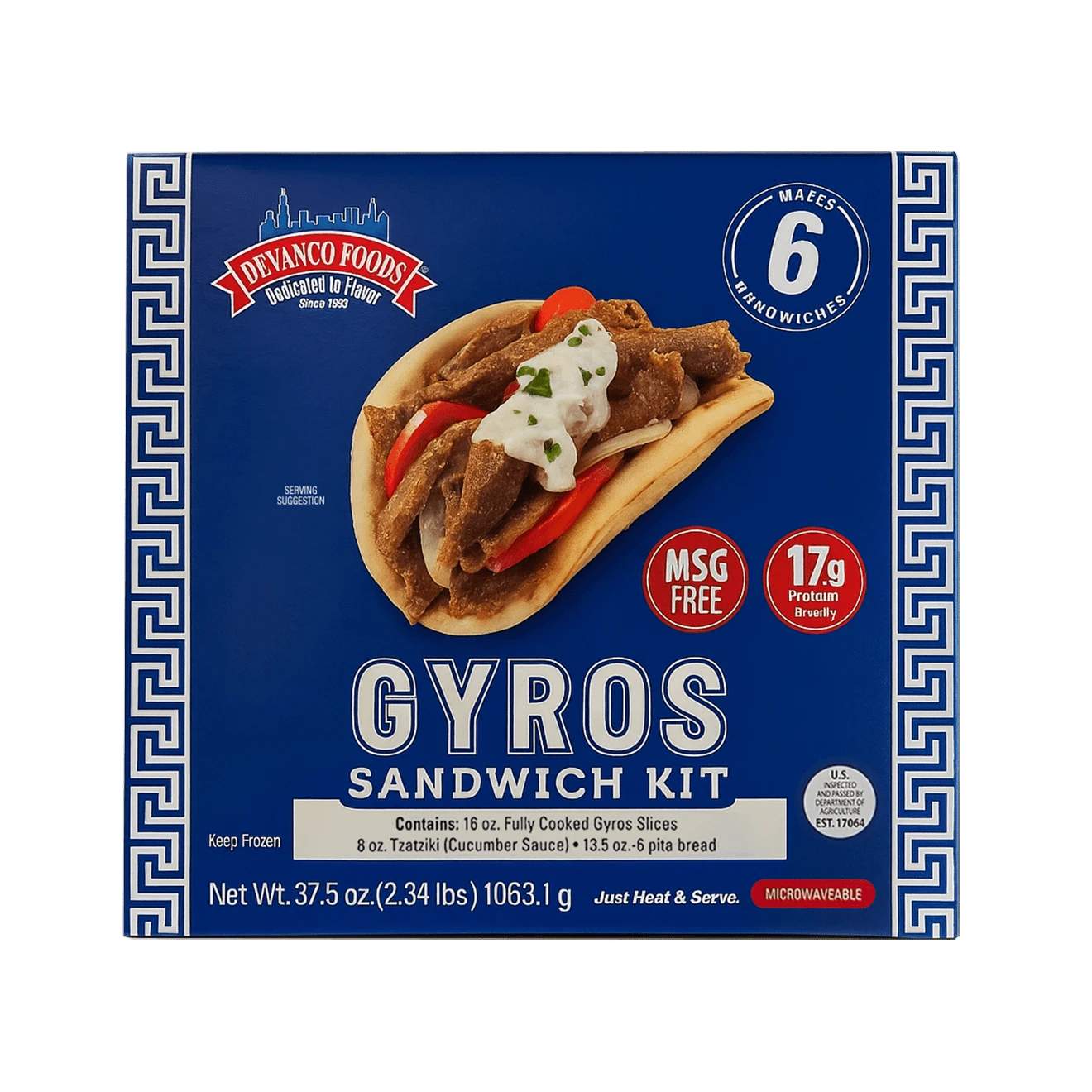 Meat Gyros Sandwich Kits – ZeroCarb LYFE